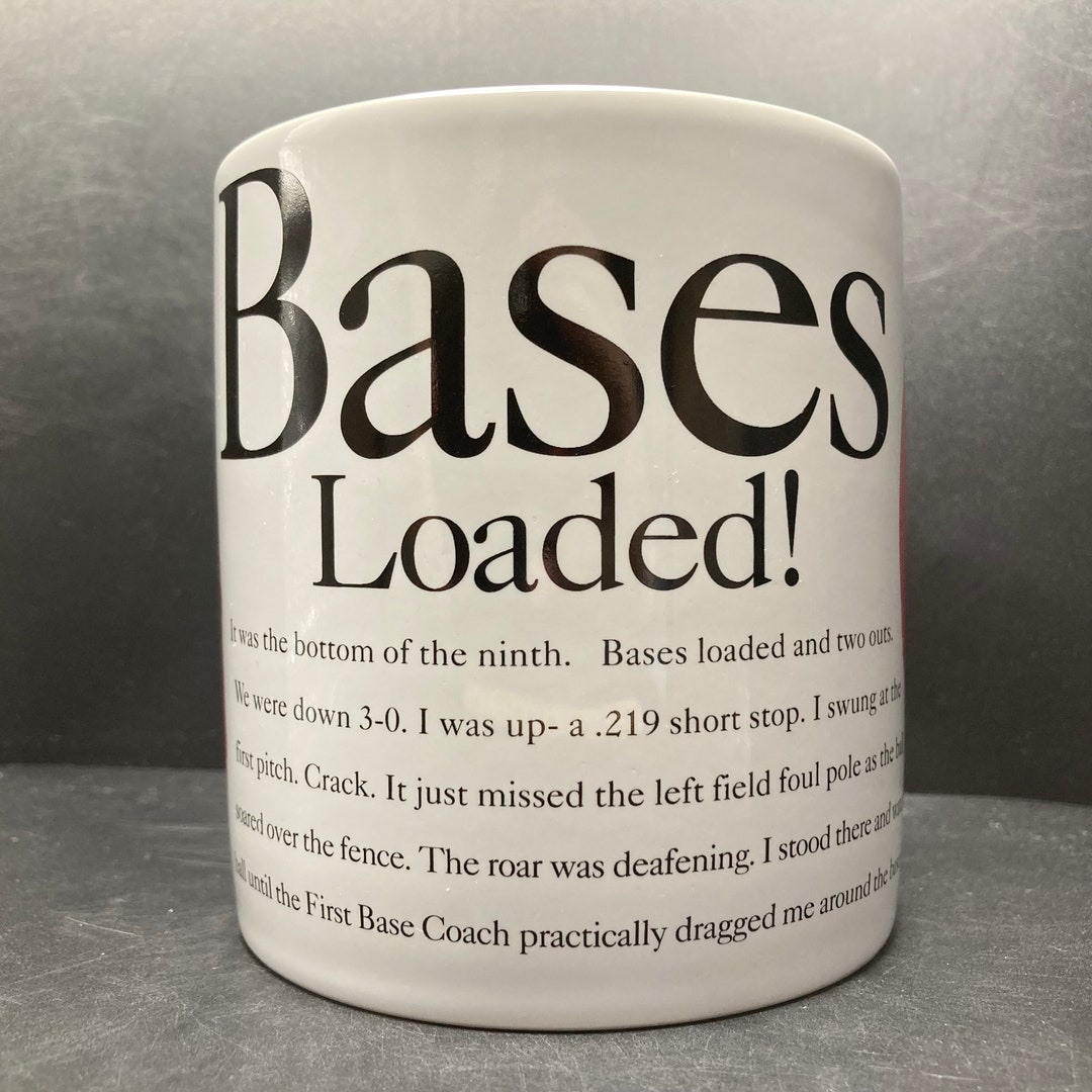 Vintage 1996 Starbucks Baseball Bases Loaded Sport Mug Large Ceramic ...