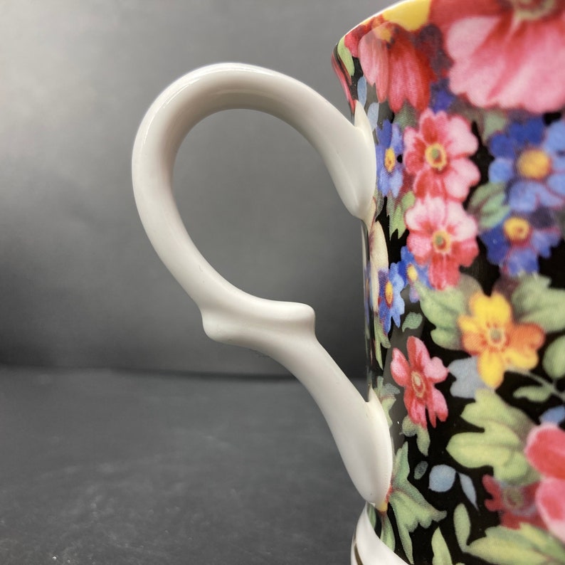Vintage Lottie English Chintz Collection Floral Bone China Mug ...