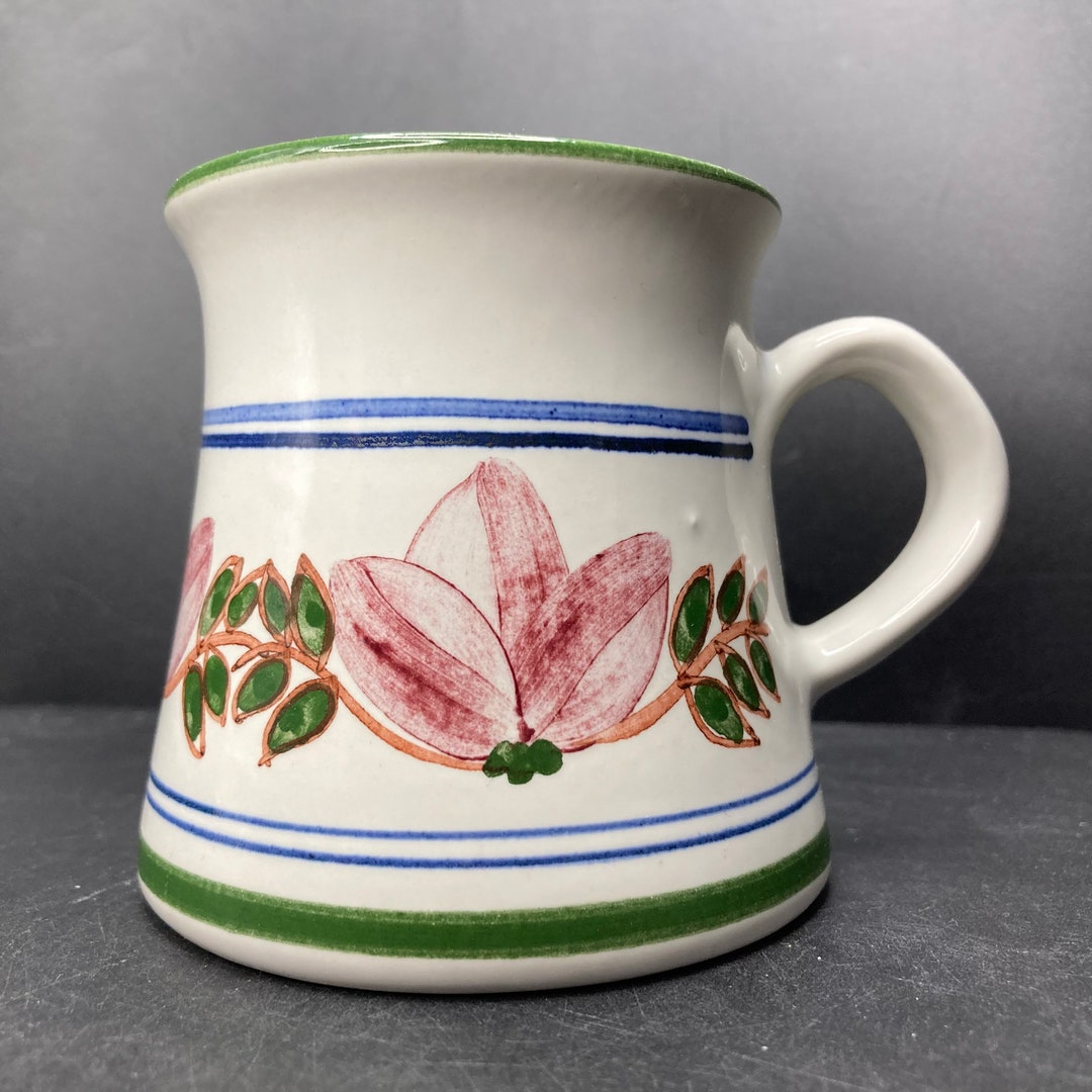 Vintage Iden Pottery Rye Sussex Floral Mug Made in England - Etsy