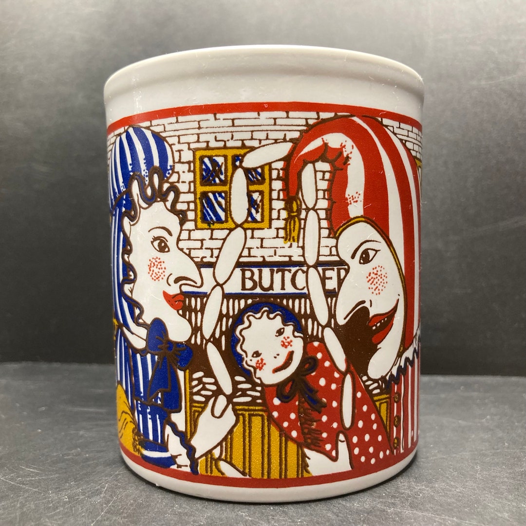 Vintage Punch & Judy Mr Punch and the Baby Judy and the Sausages ...