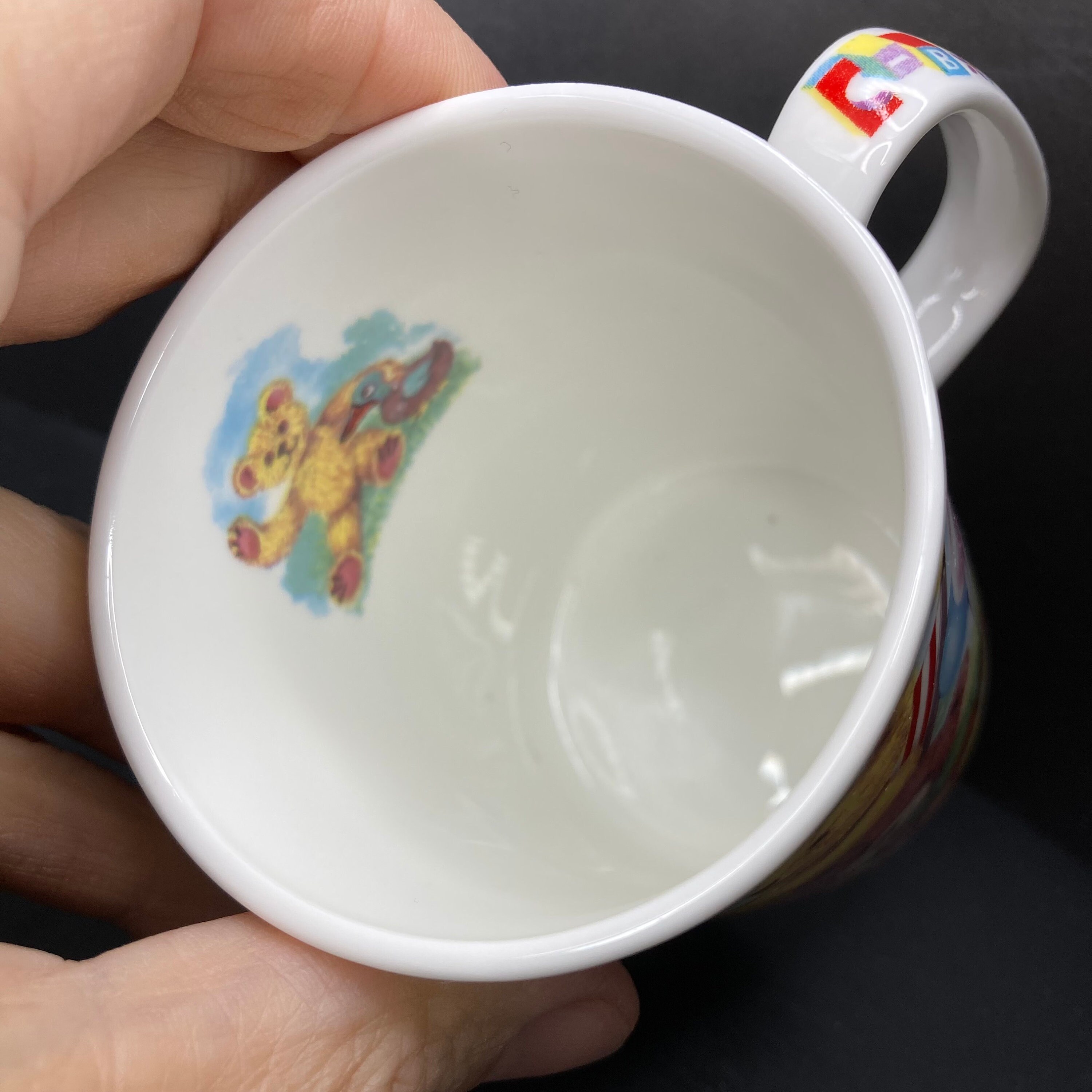Vintage Ashley Teddy Bear Garden Party Scene Fine Bone China Mug Made ...