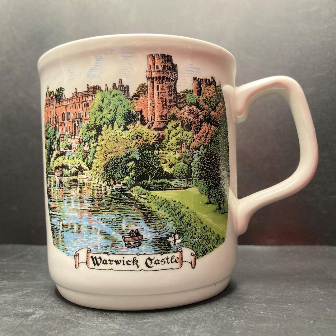 Vintage Warwick Castle & Description Ceramic Mug Goodliffe Neale ...