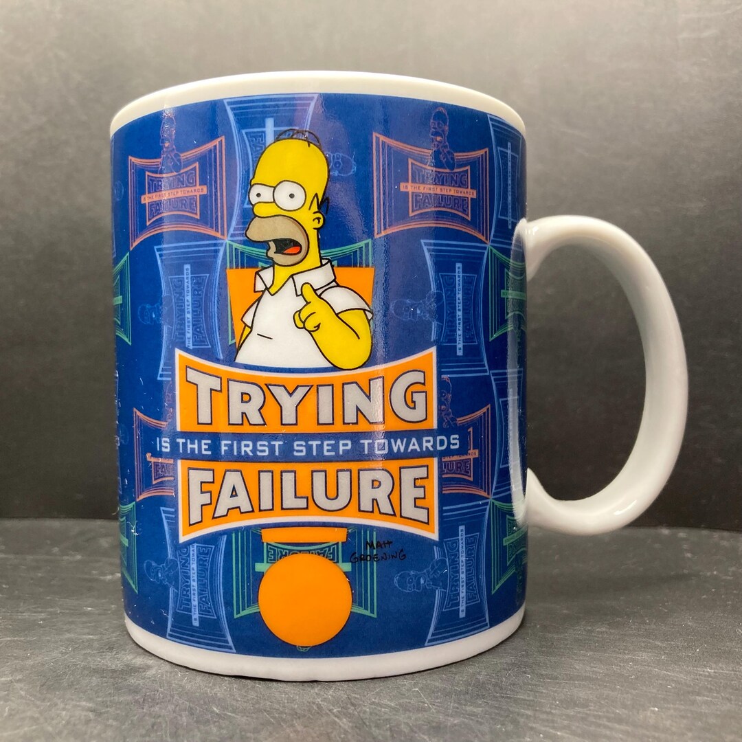 Vintage 2002 the Simpsons Homer Trying is the First Step Towards ...