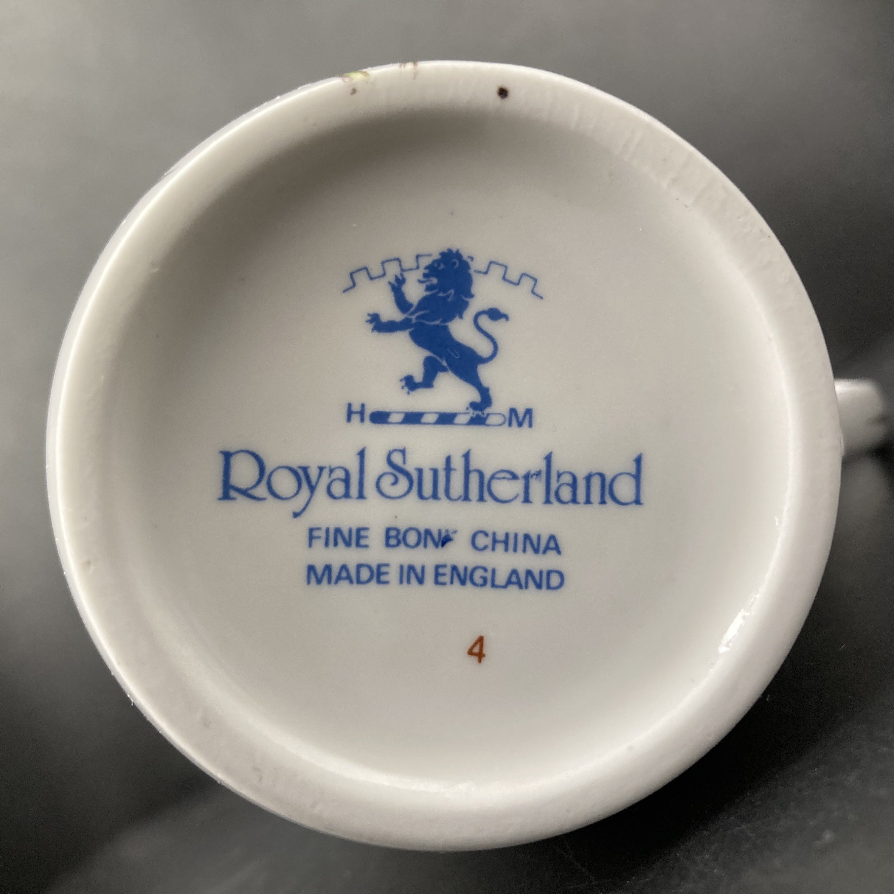 Vintage Royal Sutherland Wildflowers & Butterflies Fine Bone China Mug ...