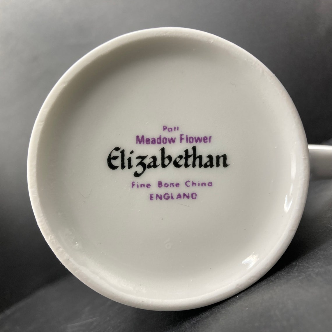 Vintage Elizabethan Meadow Flower Small Fine Bone China Floral Mug Made ...