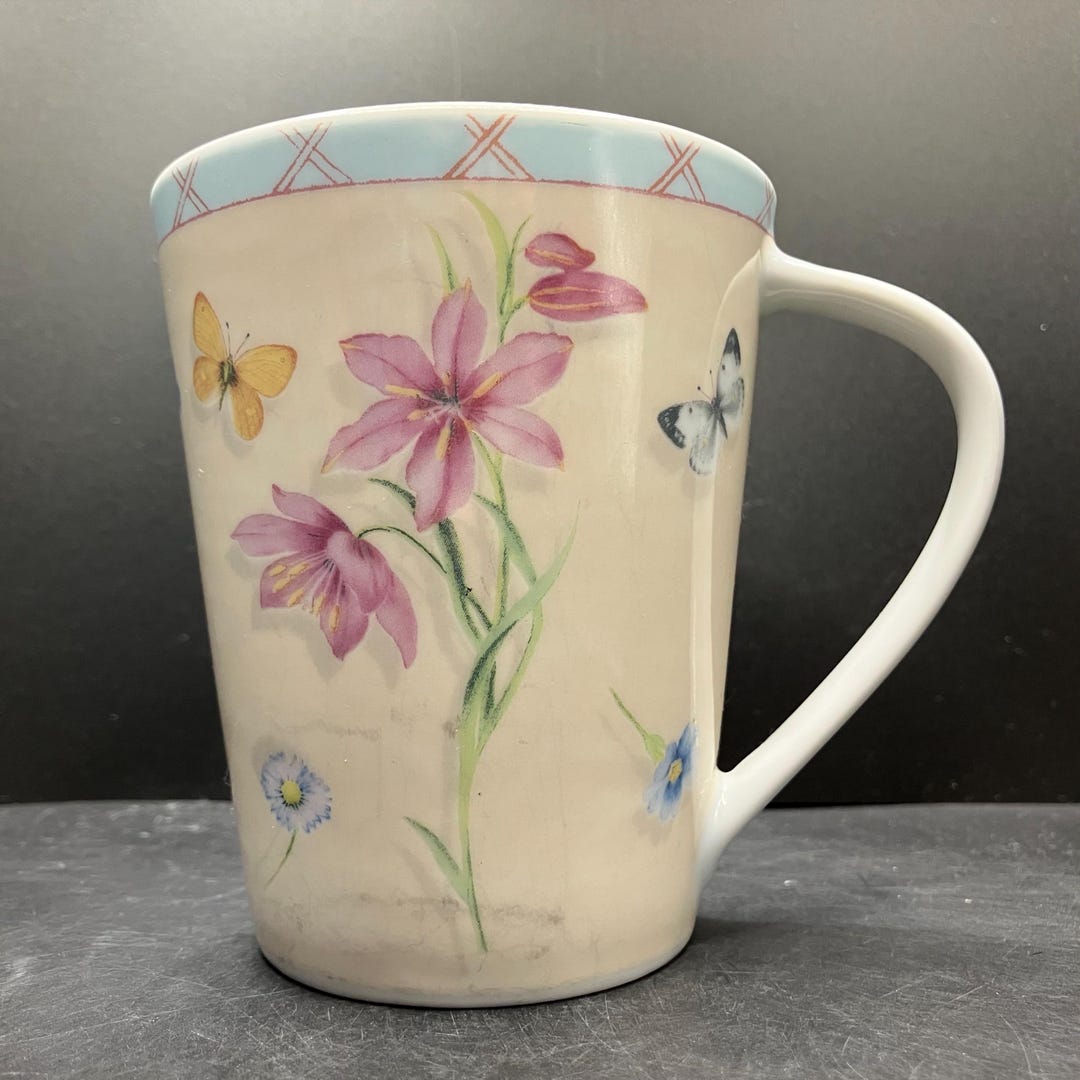 Vintage Queen’s Rosemoor RHS Floral Fine China Mug Lilian Snelling ...