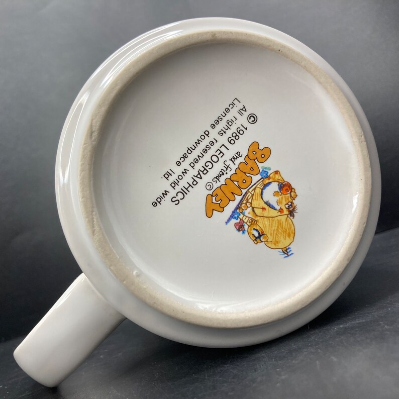 Vintage 1989 Barney and Friends Damm!… I’m Good!! Ceramic Mug ...