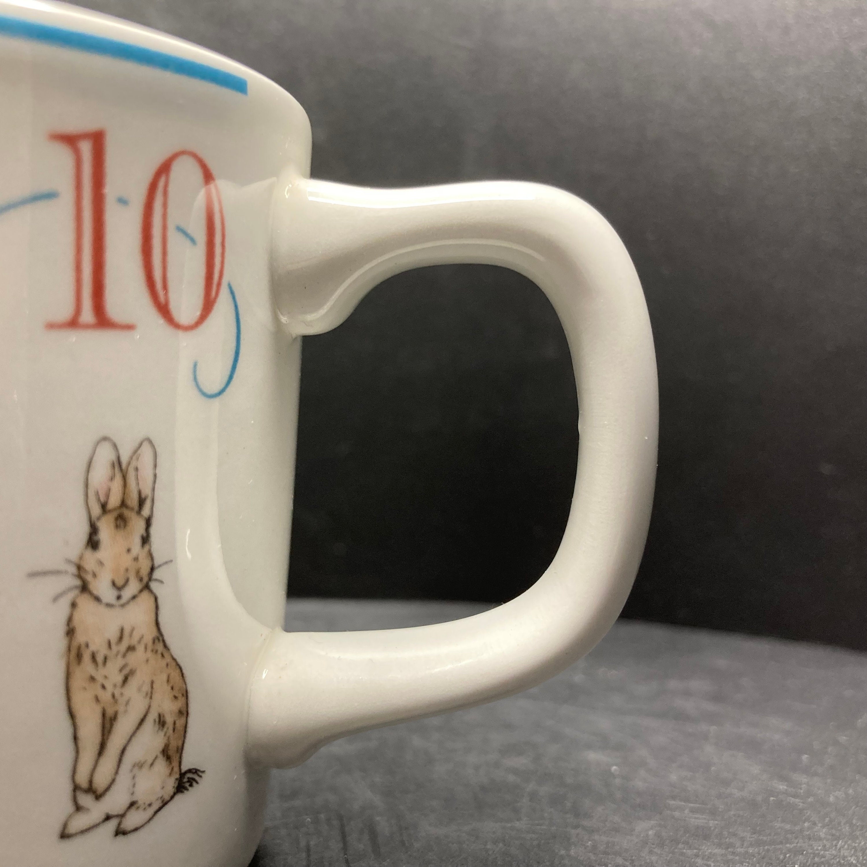 Vintage 1993 Wedgwood Peter Rabbit Numbers 1-10 Fine Bone China Mug ...