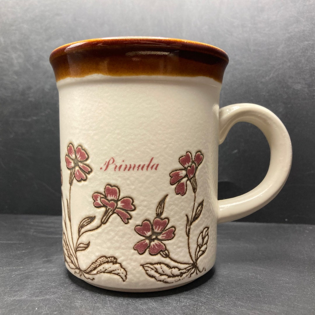 Vintage Biltons Primula Primrose Embossed Floral Ceramic Mug Made in ...