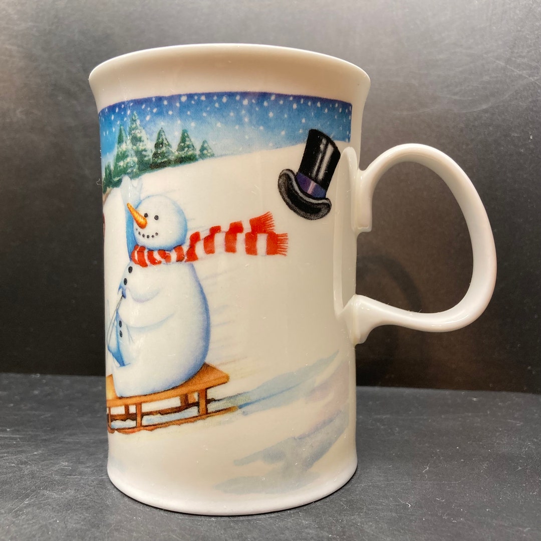 Vintage Dunoon Mister Snowman Bone China Mug Ruth Boden Made in ...