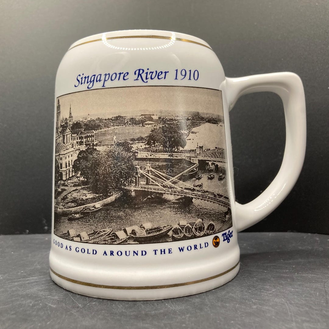 Vintage Tiger Beer Singapore River 1910 Good as Gold Around the World 1 ...