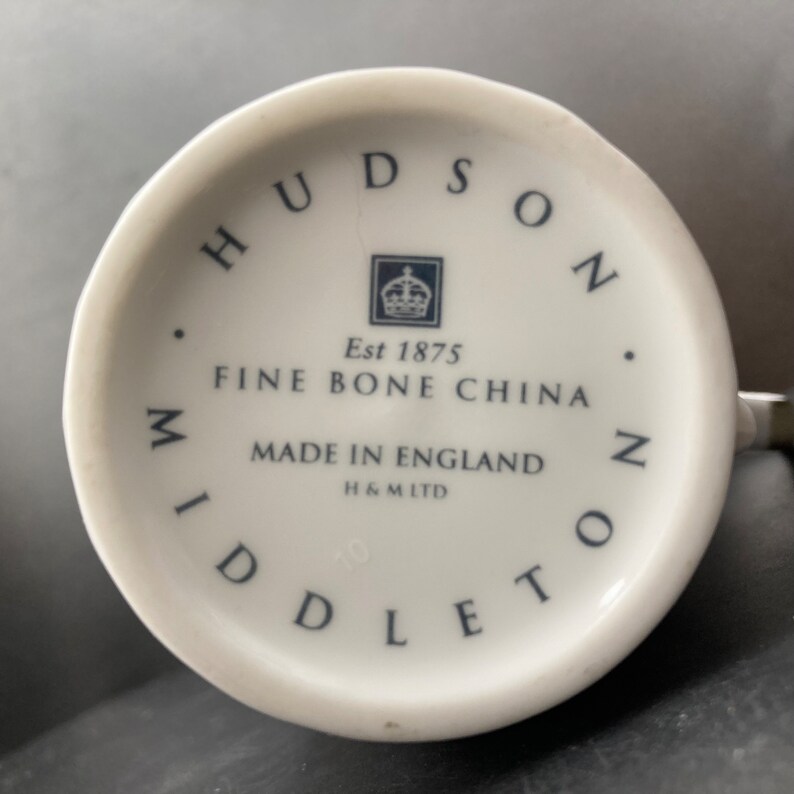 Vintage Hudson Middleton Pink Rose Fine Bone China Mug H & M LTD Made ...