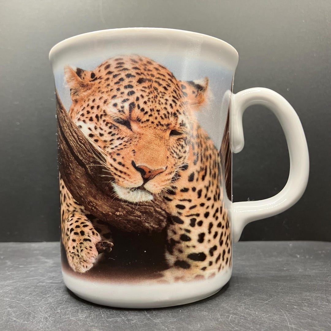 Vintage Horlicks Cheetah Sleeping in Tree Stoneware Mug Horlickzzz ( Z6 ...