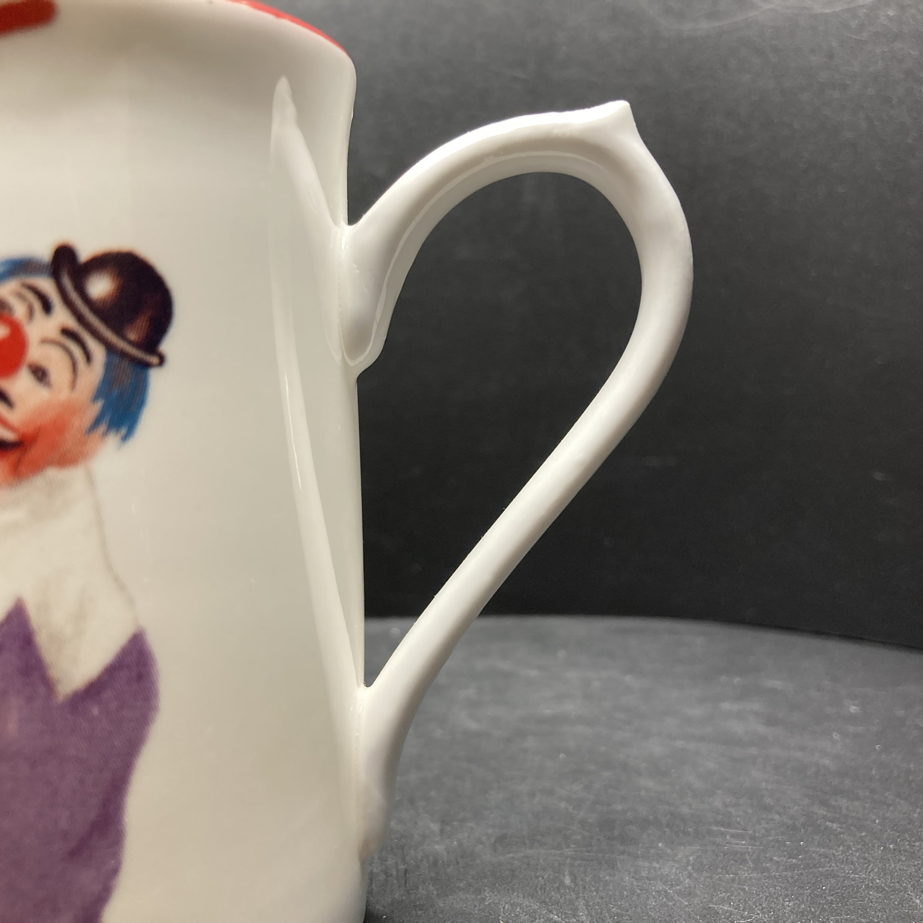Vintage Roy Kirkham Big Top Clown in Bucket Fine Bone China Mug Made in ...
