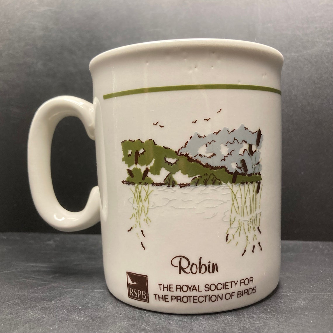 Vintage RSPB Robin Red-breast Royal Society for the Protection of Birds ...