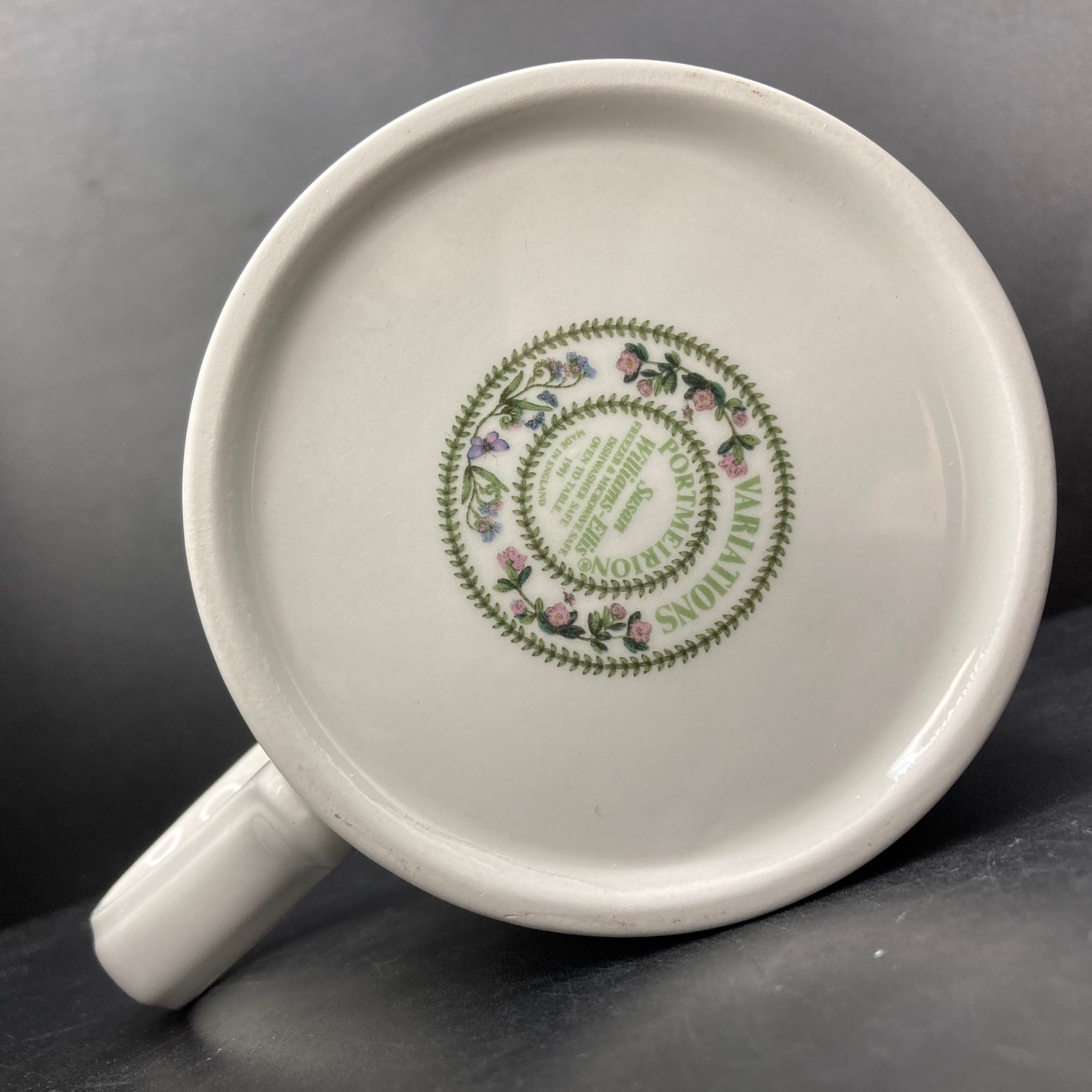 Vintage 1992 Portmeirion Variations Rhododendron Lepidotum Ceramic Mug ...
