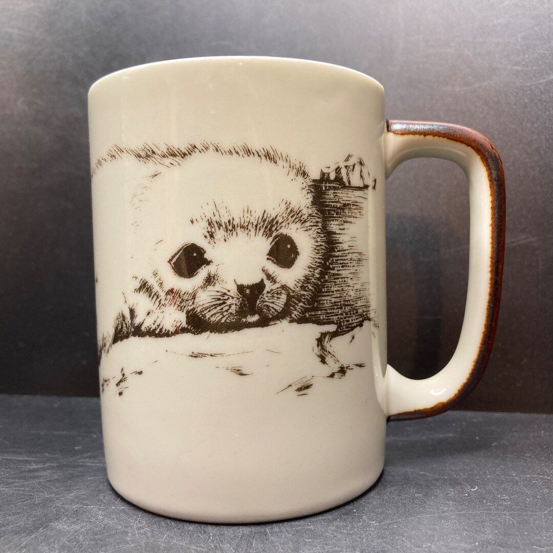 Vintage Otagiri Seal Pup on Iceberg Porcelain Mug Gibson Greetings ...
