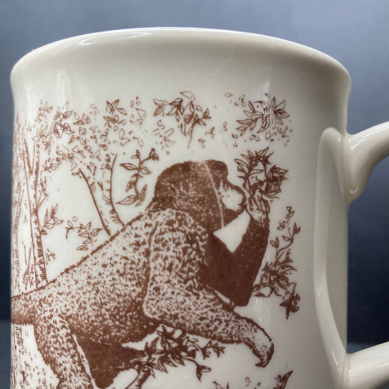 Vintage the Monkey Sanctuary Looe Cornwall Porcelain Mug - Etsy