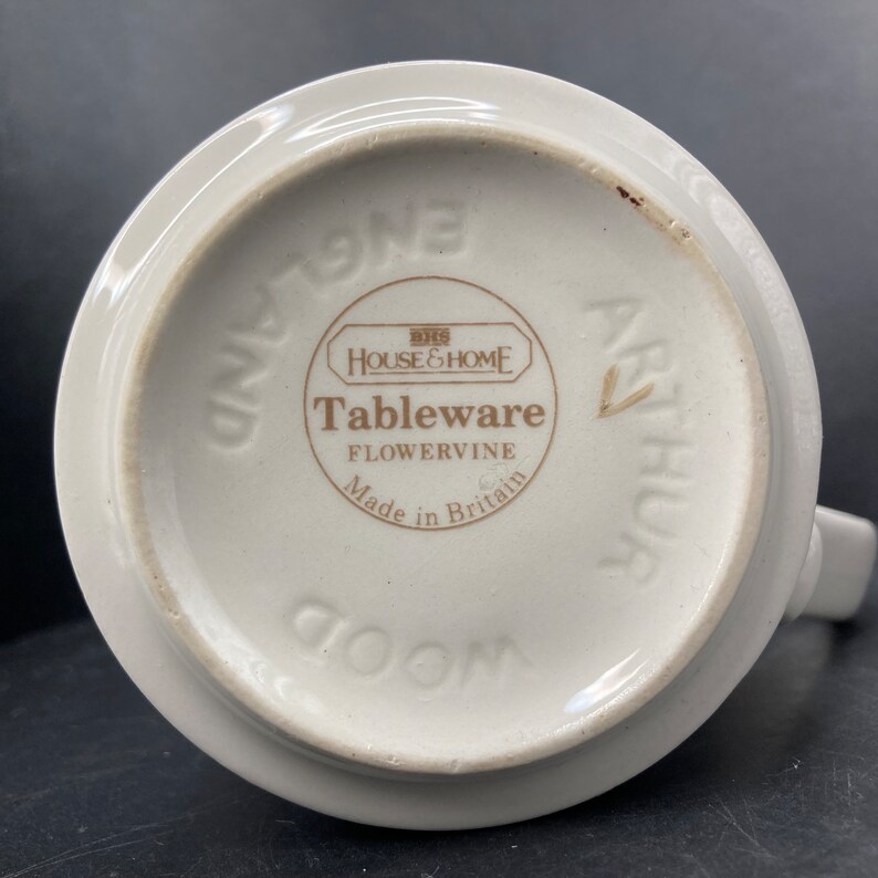 Vintage Arthur Wood Flowervine Floral Stoneware Ceramic Mug BHS House ...