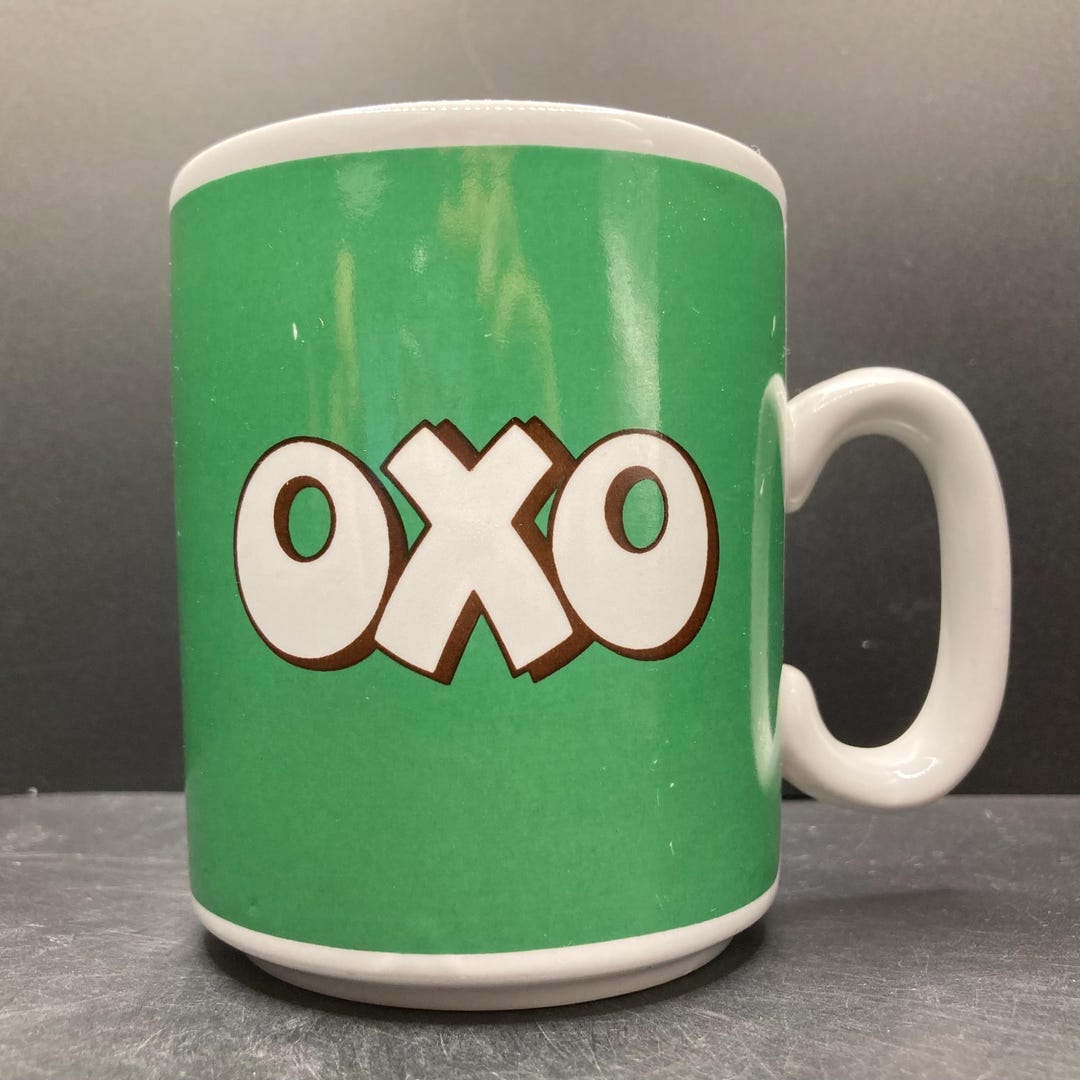 Vintage OXO Vegetable Stock Cubes Ceramic Mug Made in England ...