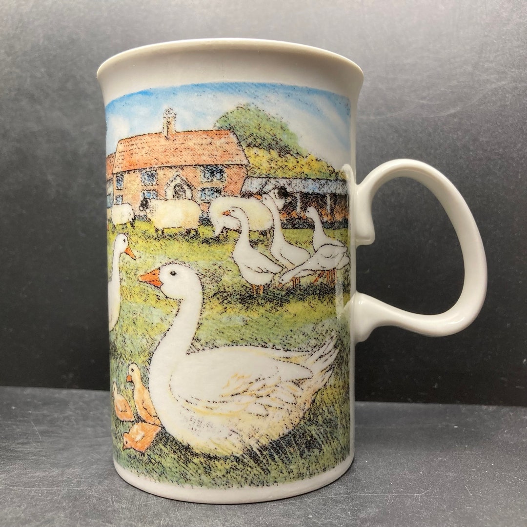 Vintage Dunoon Ennerdale Ducks Farmyard Scene Stoneware Mug Jack Dadd ...