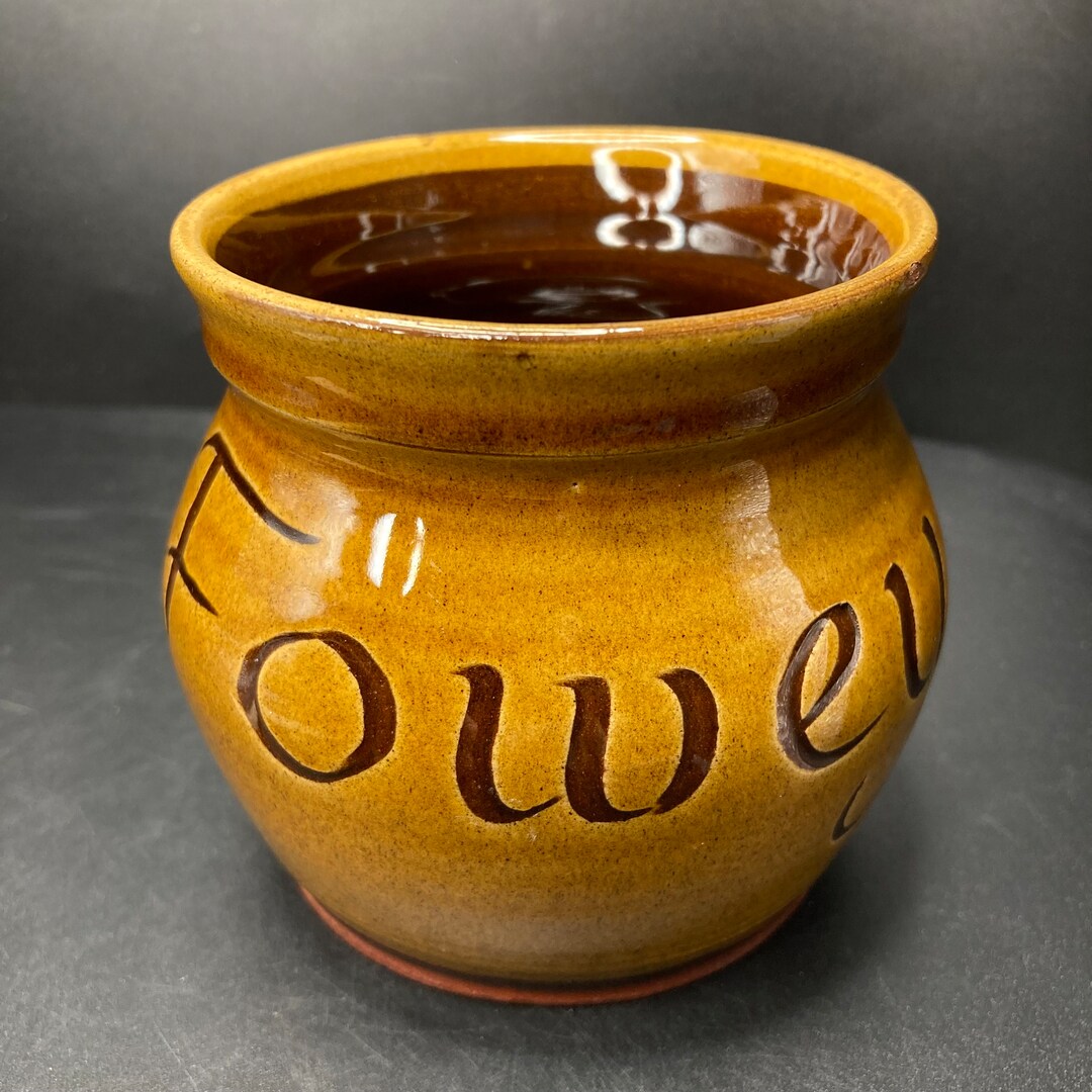 Vintage Fowey Cornwall Studio Pottery Inscribed Brown Ceramic Mug - Etsy