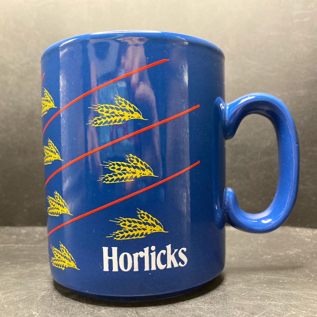 Vintage Horlicks Blue Ceramic Mug Made in England - Etsy