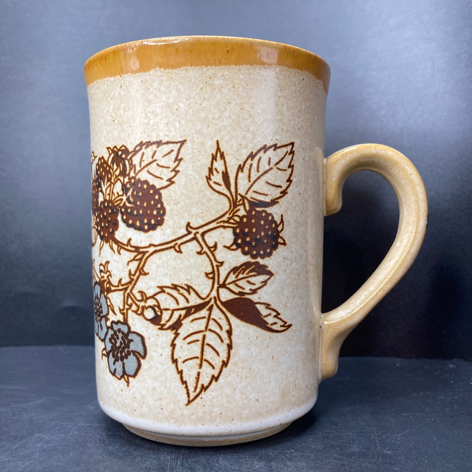 Vintage Ashdale Pottery Products Blackberries Bramble Stoneware Mug ...