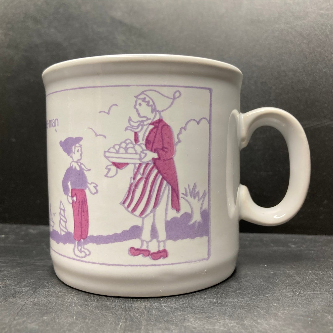 Vintage Simple Simon Met a Pie-man Small Child’s Size Ceramic Mug Made ...
