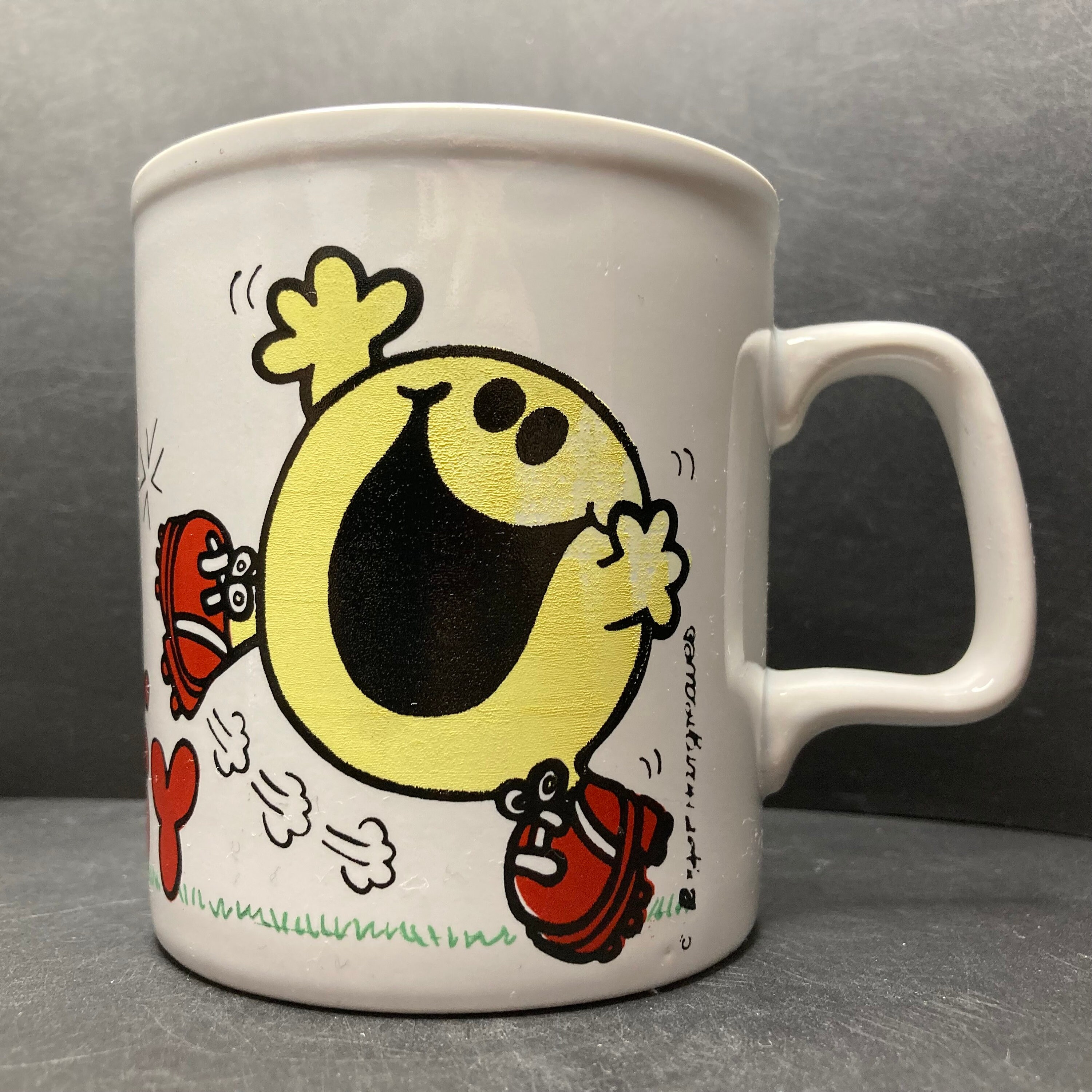 Vintage Mr. Men Mr. Noisy Football Scene Roger Hargreaves Ceramic Mug ...