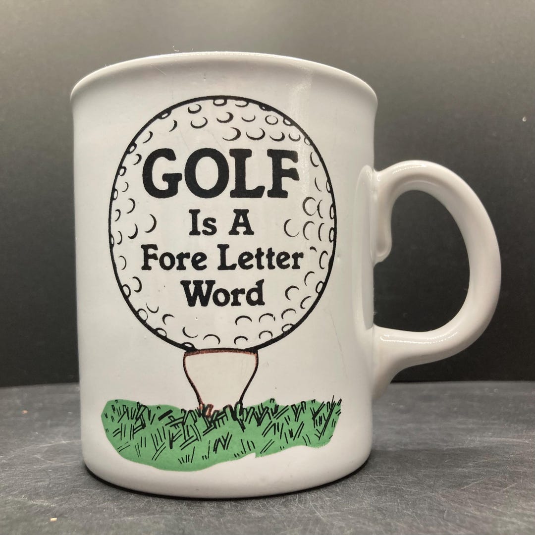 Vintage Golf is a Fore Letter Word Ceramic Mug Made in England - Etsy