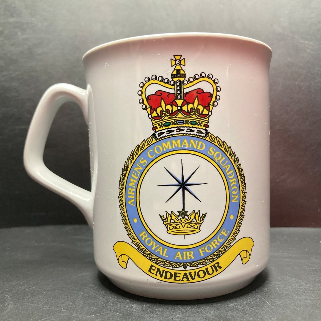 Vintage Royal Air Force RAF Airmen’s Command Squadron Endeavour Ceramic ...
