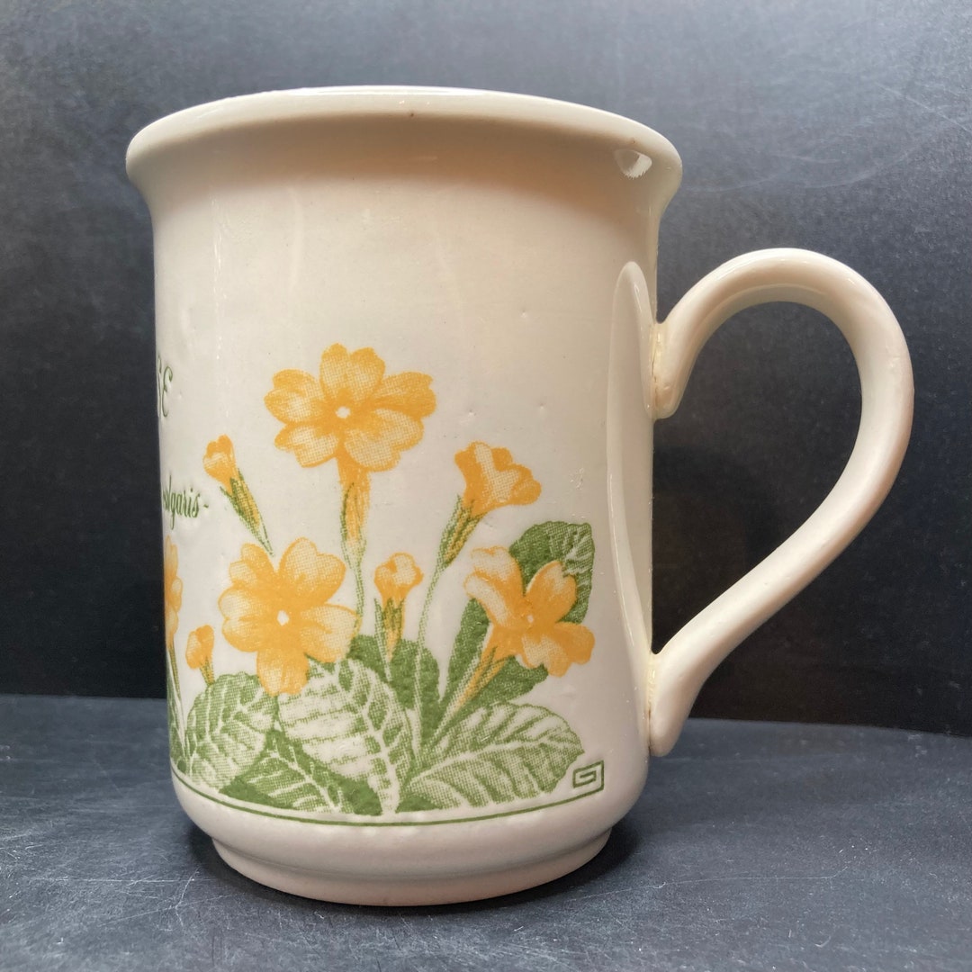 Vintage Biltons Primrose Primulaceae Primula Vulgaris Embossed Floral ...