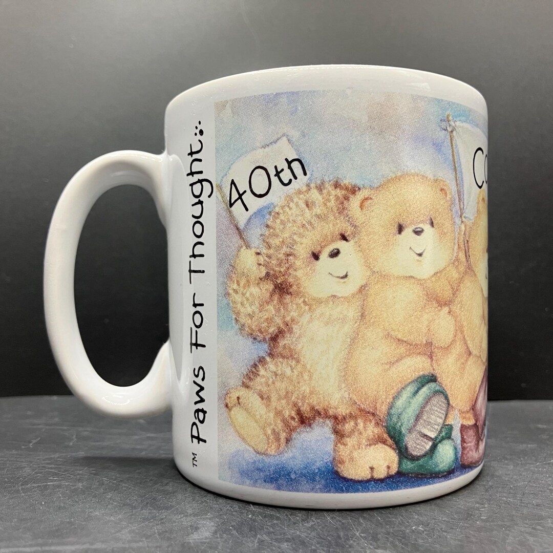 Vintage 1993 Paws for Thought 40th Congratulations Teddy Bears ...