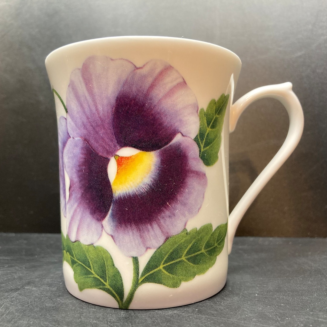 Vintage Regal Heritage by Queen’s Purple Pansy Floral English Bone ...