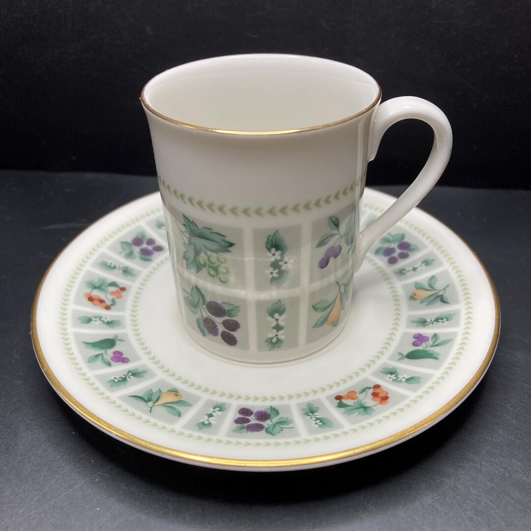 Vintage Royal Doulton Tapestry Fruits Decoration Very Small Tea Cup & Saucer Made in England - Etsy