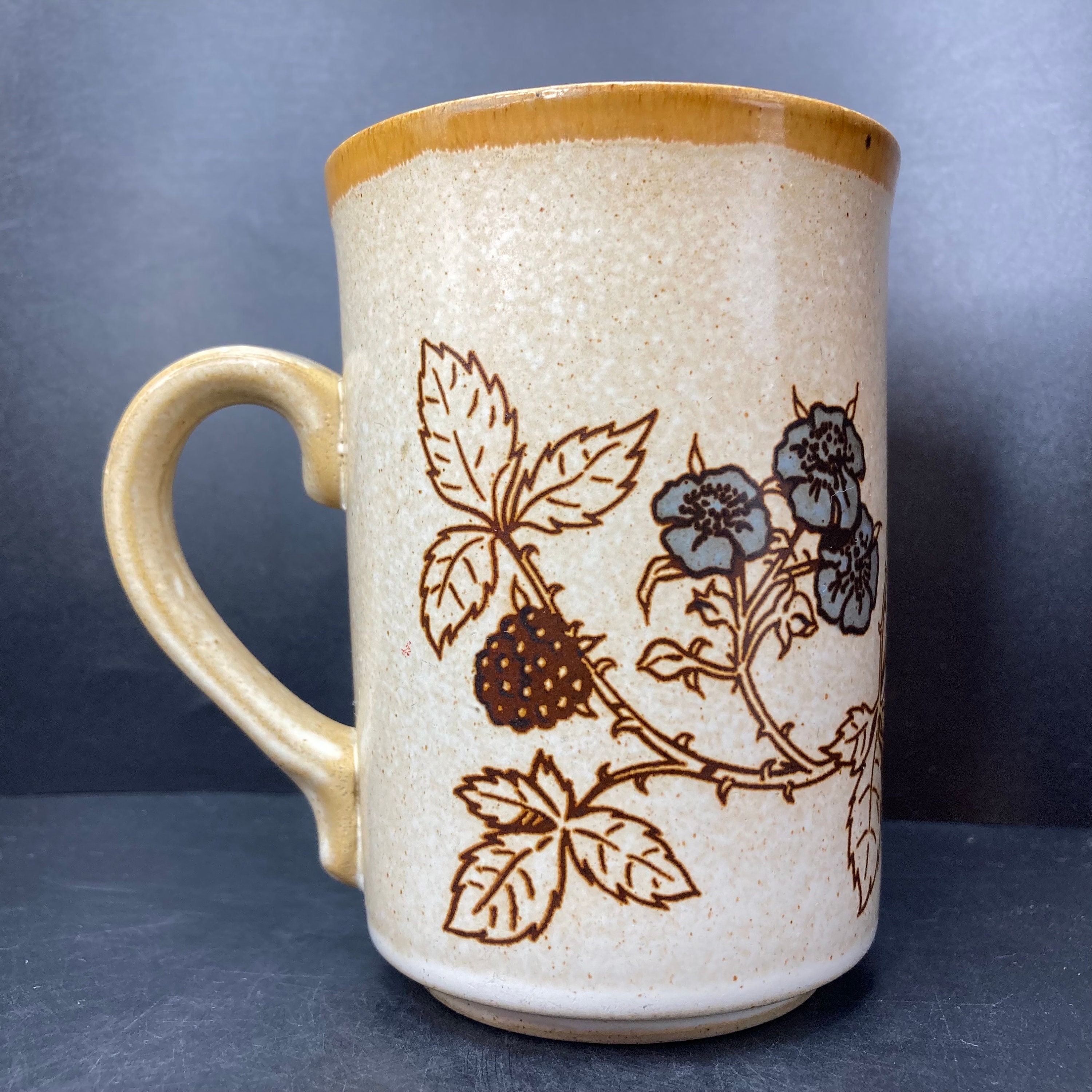 Vintage Ashdale Pottery Products Blackberries Bramble Stoneware Mug ...