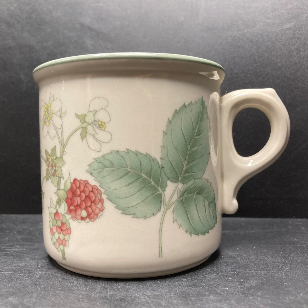 Vintage Wedgwood Raspberry Cane Oven to Table Ceramic Mug Made in ...