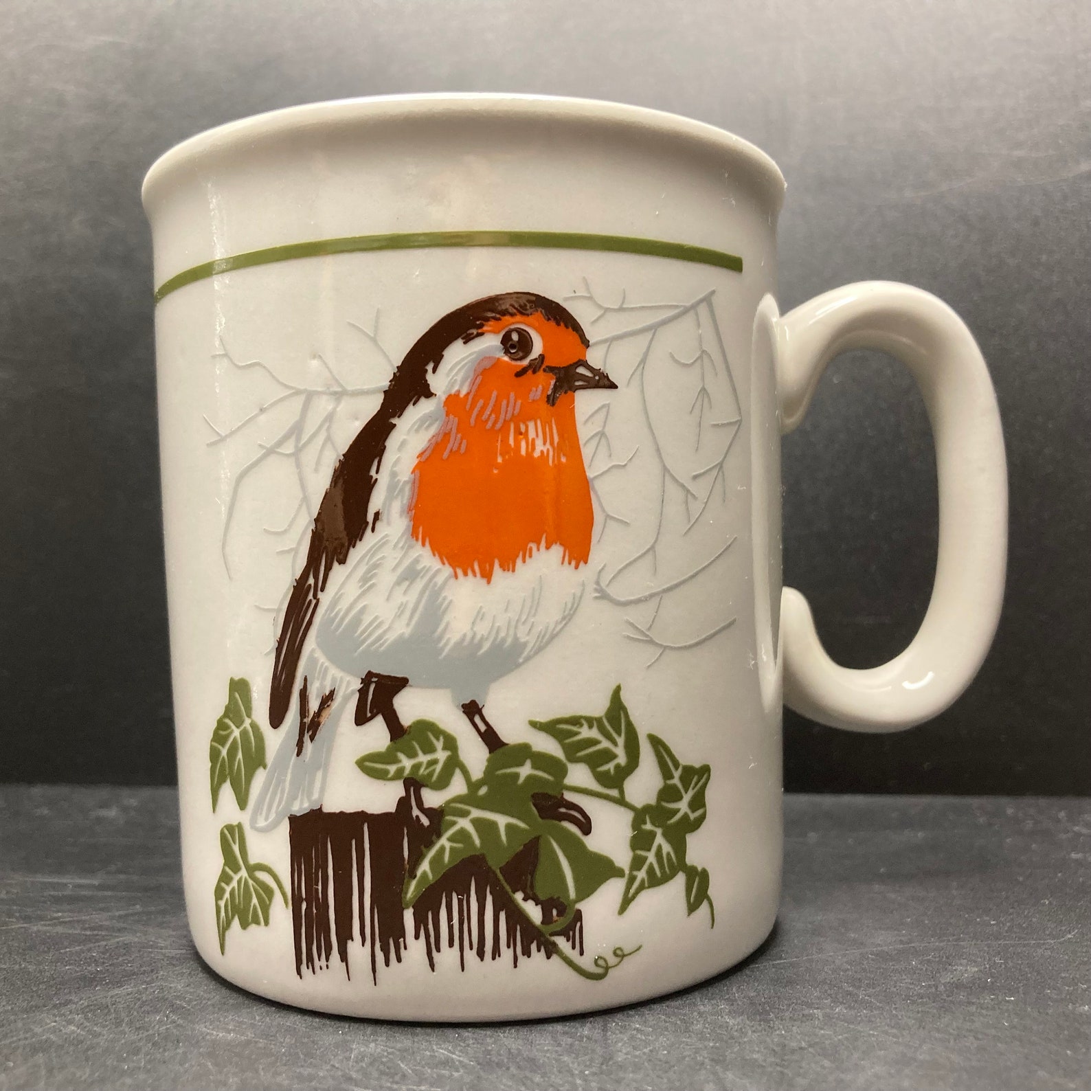 Vintage RSPB Robin Red-breast Royal Society for the Protection of Birds ...
