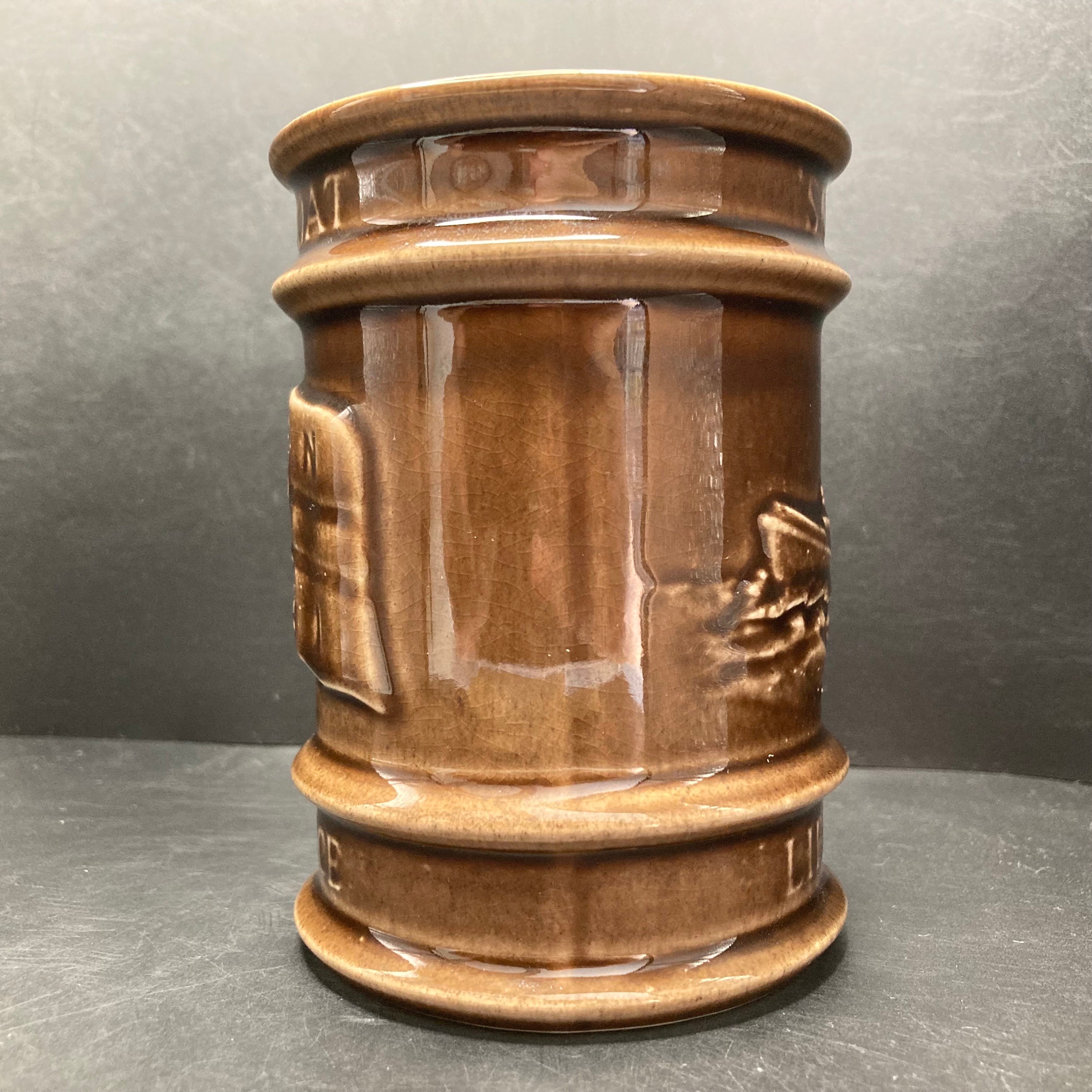 Vintage Holkham RNLI Solent Life-boat Service Contoured Brown Ceramic ...
