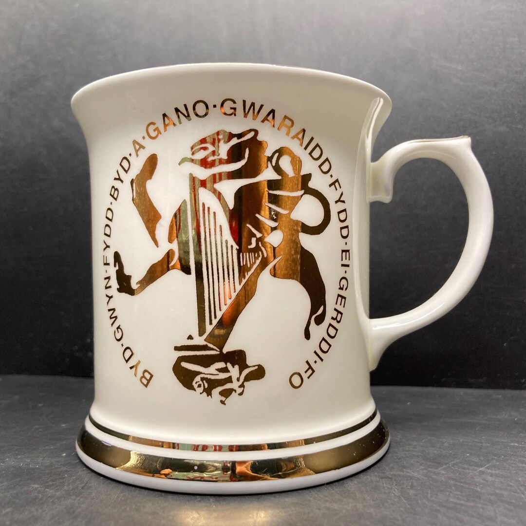 Vintage Llangollen International Musical Eisteddfod Bone China Mug Glyn ...