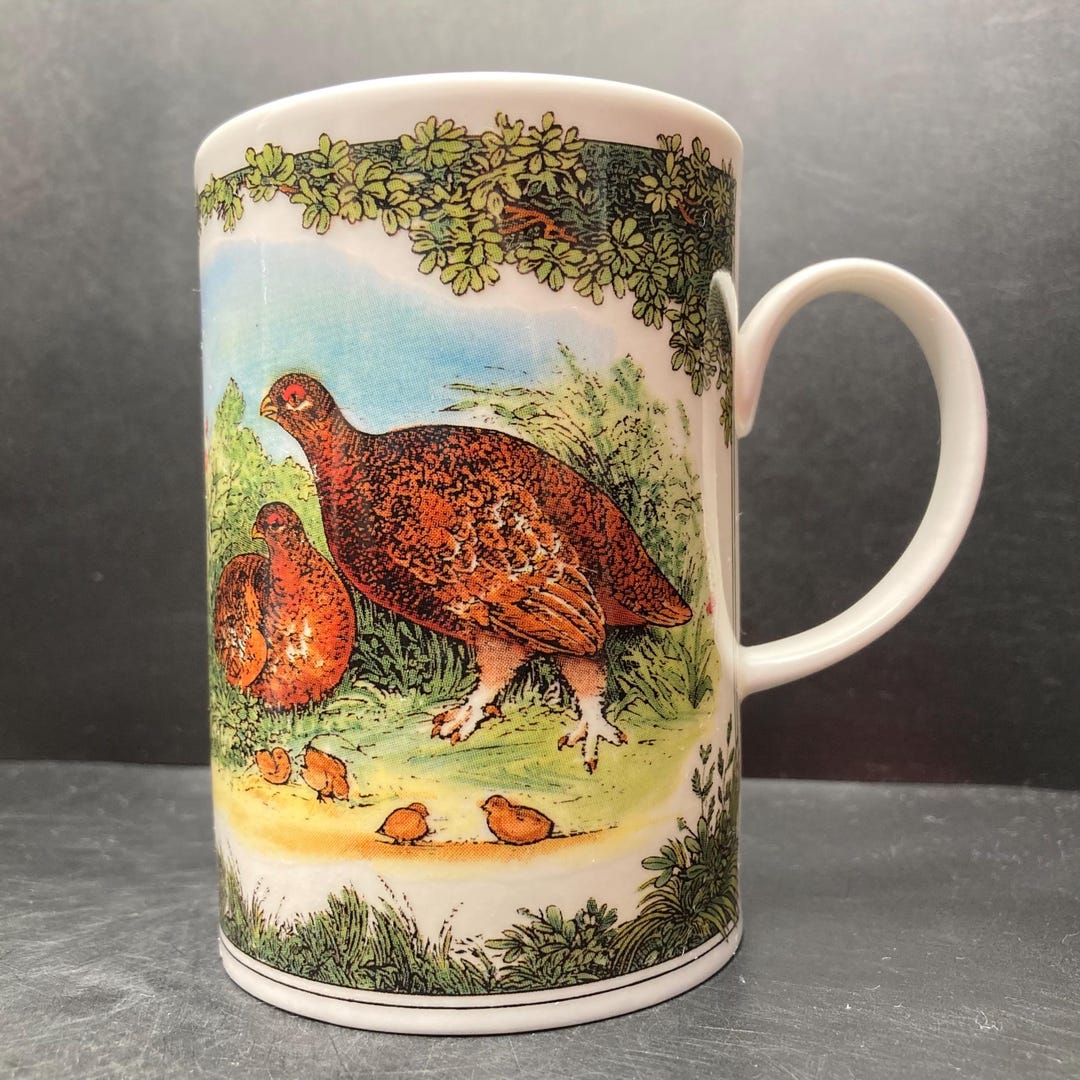 Vintage Dunoon Game Birds Red Grouse Jane Adderley SMALL Fine Bone ...