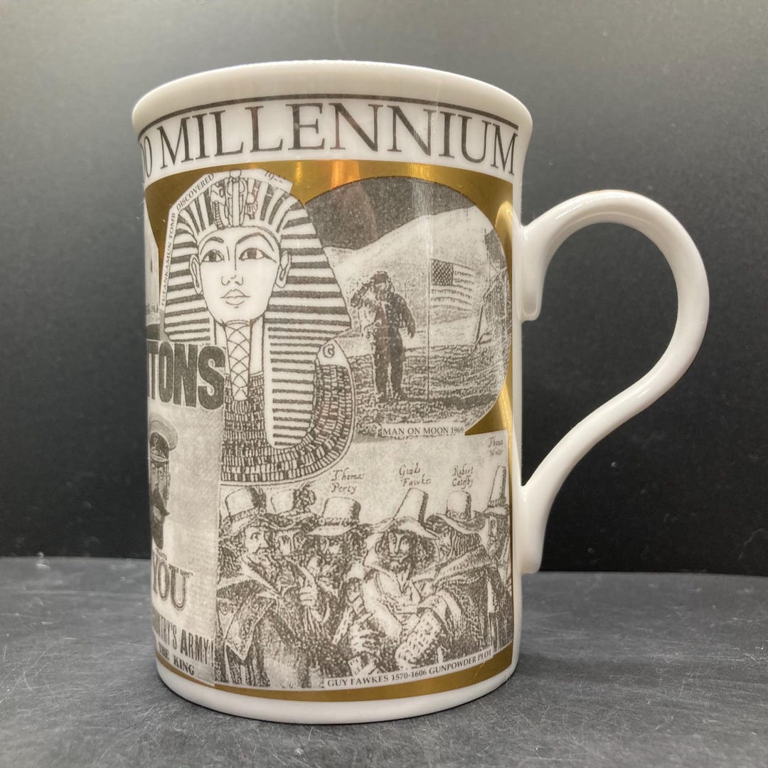 Vintage 2000 Crown Trent China Limited Millennium 1000-2000 Fine Bone ...