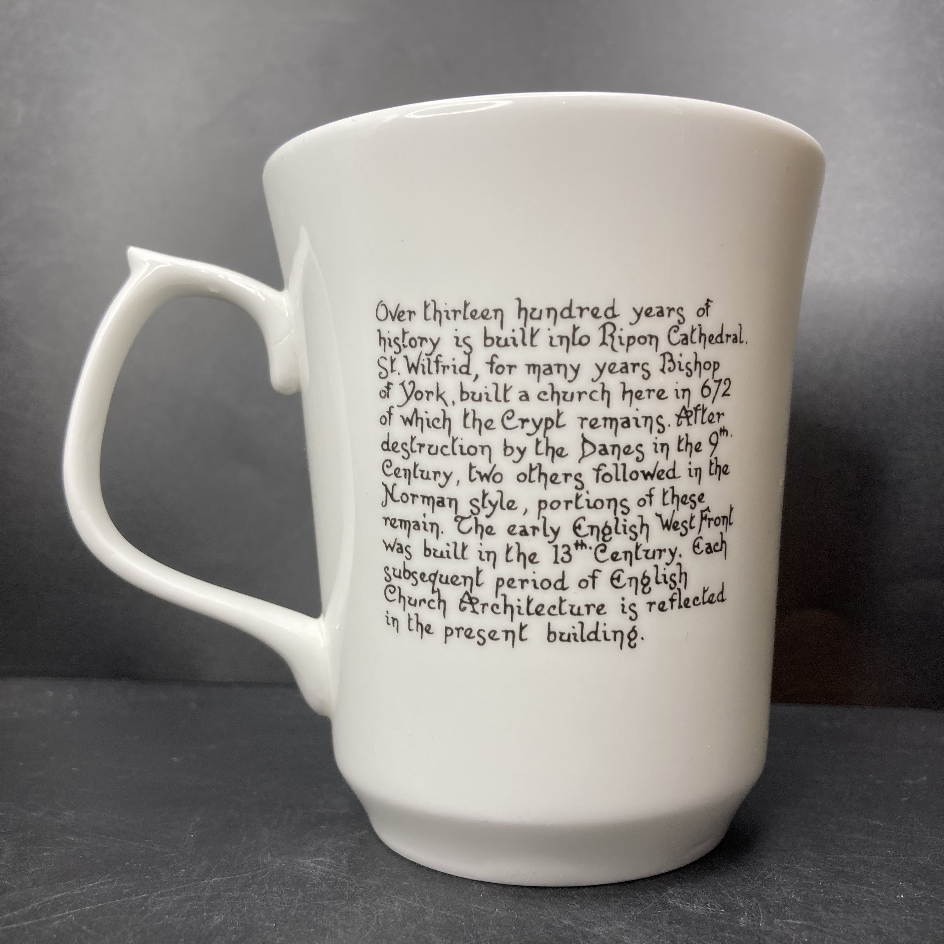 Vintage Ripon Cathedral & History Bone China Mug Goodliffe Neale ...