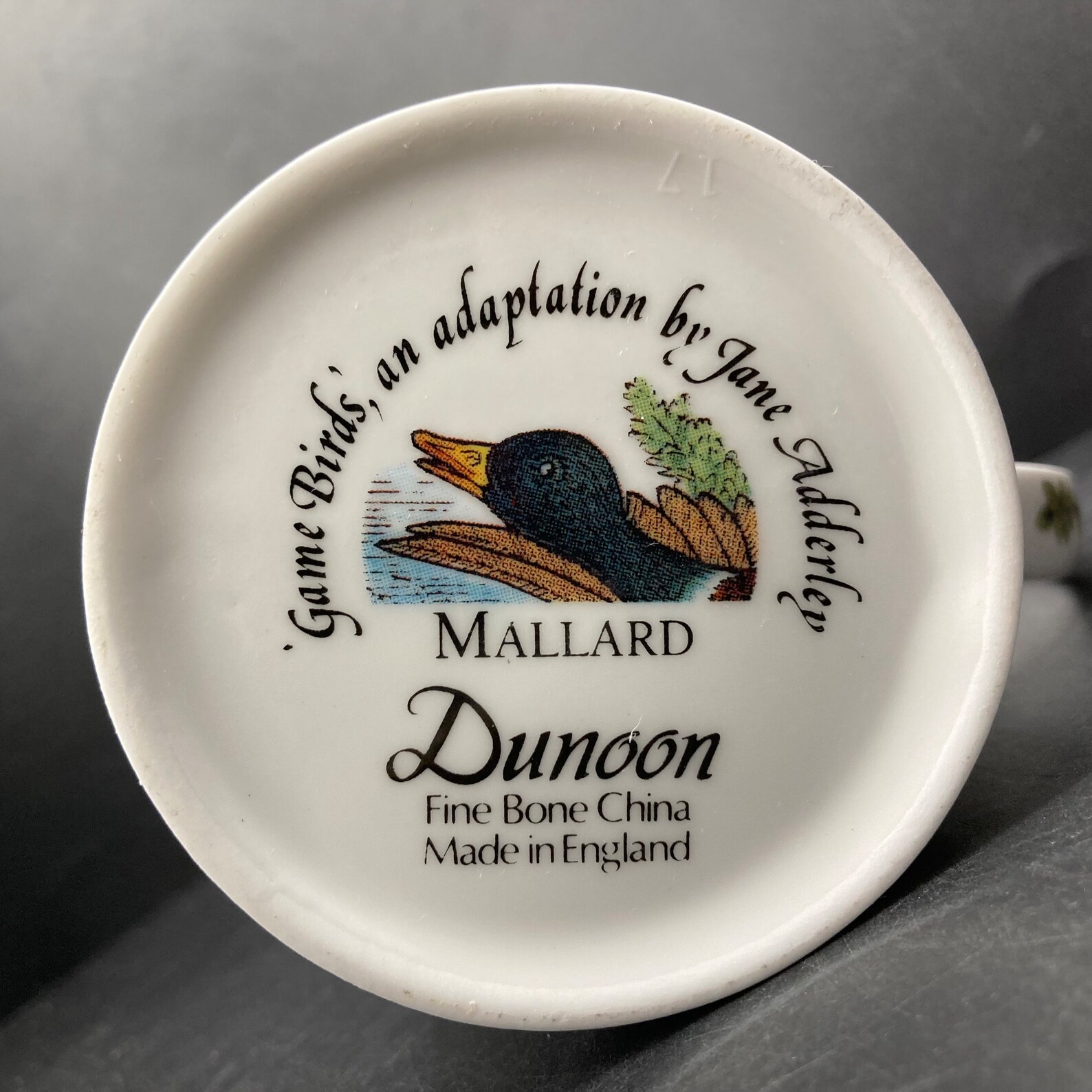 Vintage Dunoon Mallard Game Birds Small Fine Bone China Mug Jane ...