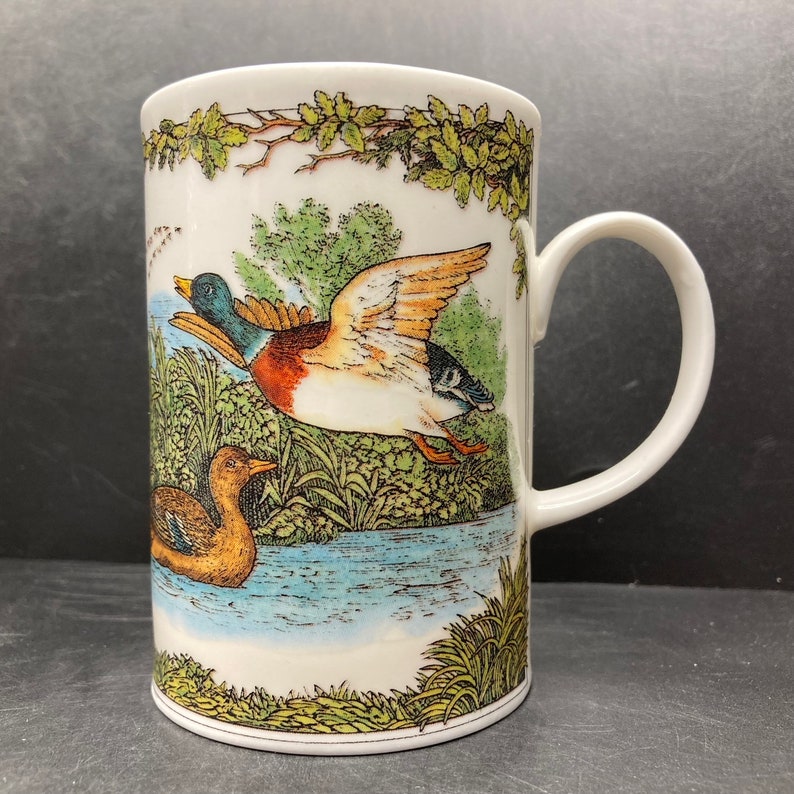 Vintage Dunoon Mallard Game Birds Small Fine Bone China Mug Jane ...