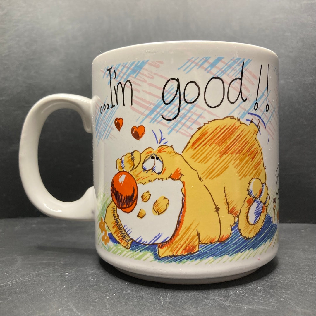 Vintage 1989 Barney and Friends Damm!… I’m Good!! Ceramic Mug ...