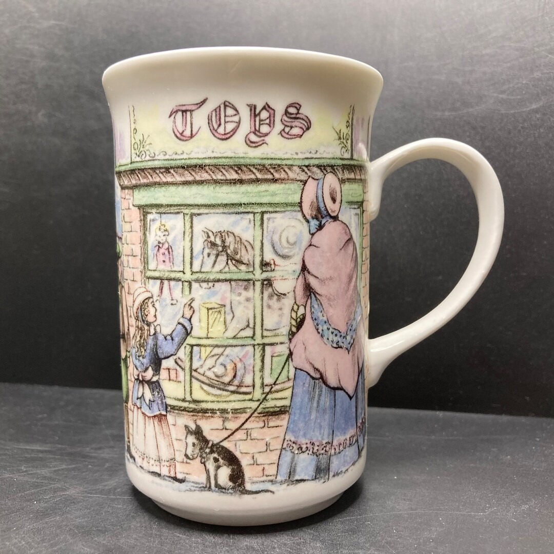 Vintage St George Victorian Christmas Street Scene Fine Bone China Mug ...