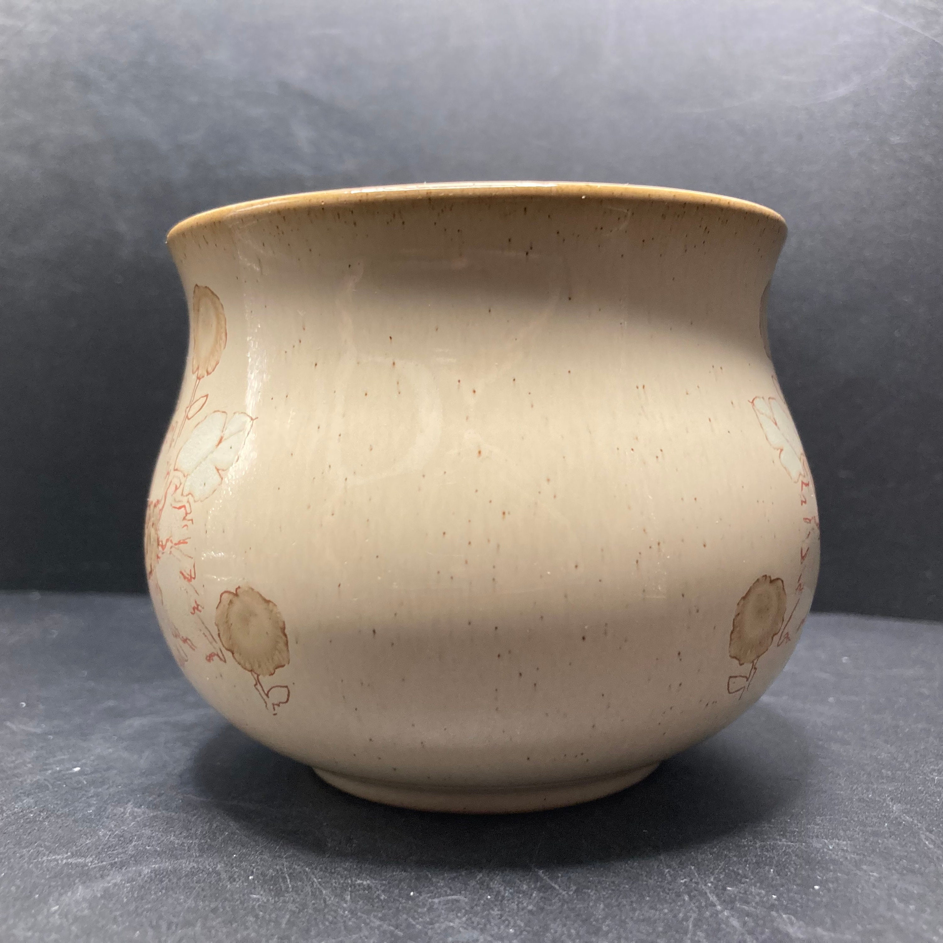 Vintage Denby Sandalwood Beige Floral Fine Stoneware Mug From Coloroll ...