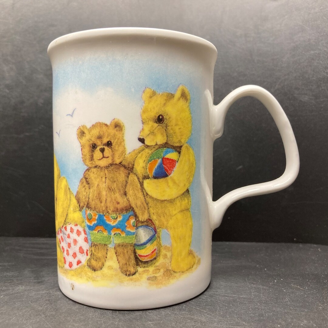 Vintage 1993 Roy Kirkham Playtime Teddy Seaside Sandcastles Fine Bone ...